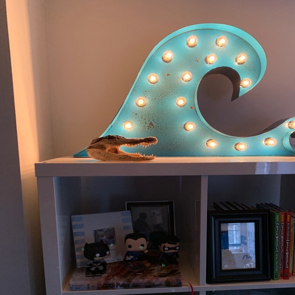 Wave Marquee and Decor, Light up Wave - Etsy
