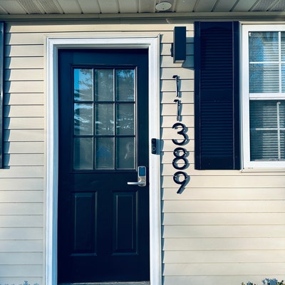 NO DRILLING REQUIRED 7.5 Vinyl Siding House Numbers Black or White - Etsy