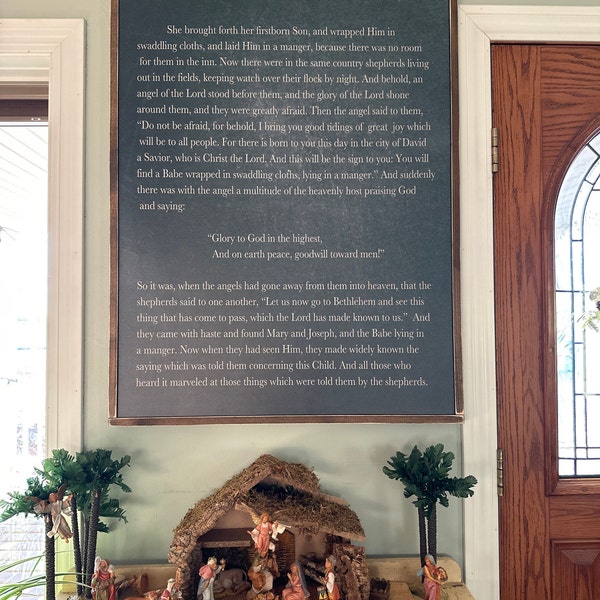 The Christmas Story Sign | Christmas Wood Sign | Holiday Signs | Book ...