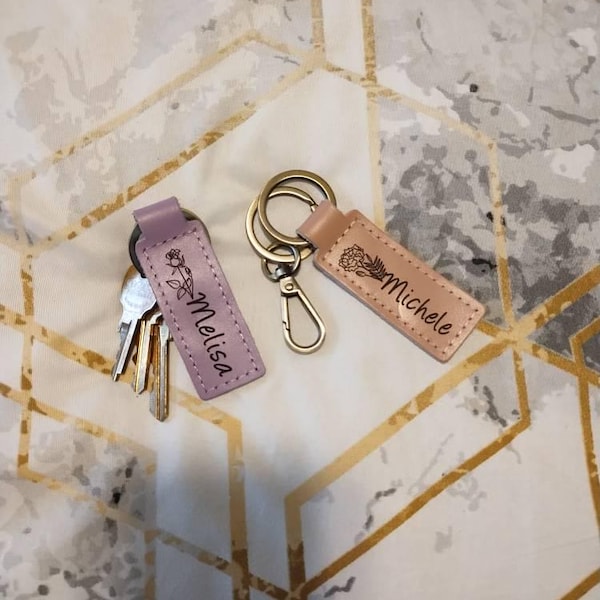 Corporate Gifts for Employees, Personalized Keychain, Leather Keychain ...