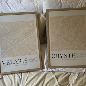 SJM Multiverse Map Prints Maasverse Velaris Orynth Lunathion - Etsy UK