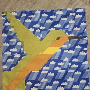 Flamingo Quilt Block Pdf Pattern - Etsy