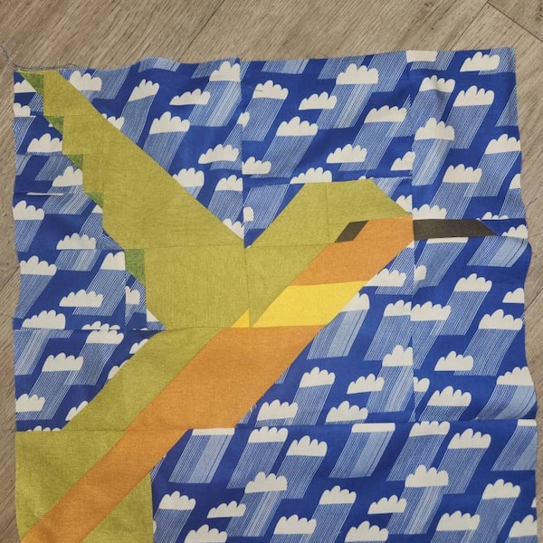 Flamingo Quilt Block Pdf Pattern - Etsy