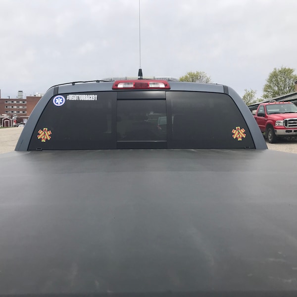 Union Career Firefighter Star of Life Paramedic EMT EMS Decal Sticker ...