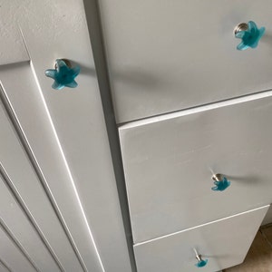 Knobs Stone Knobs Cabinet Knobs White Glass Sand Dollar - Etsy