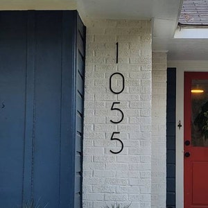 CLASSIC MODERN House No. Letters in White for Number Add On, Address ...