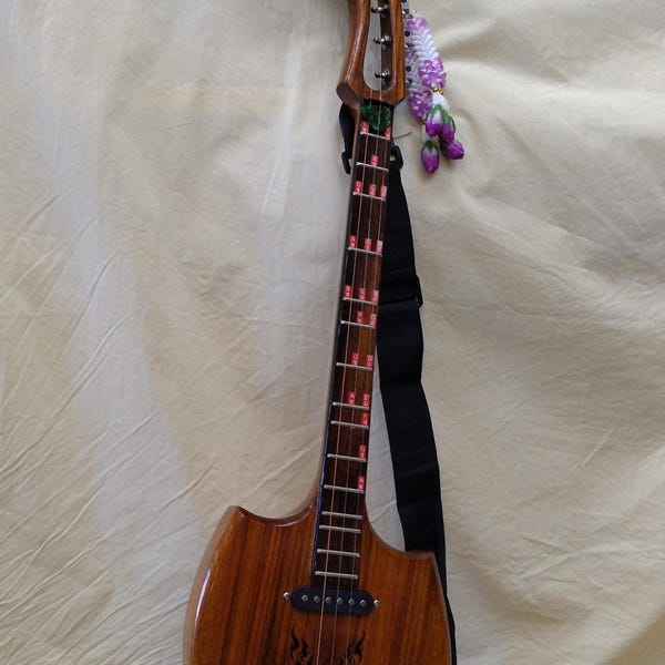 Electric Thai Asian Guitar 4 Strings, Isarn Mandolin Musical Instrument ...