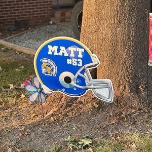 Football Helmet Yard Sign 27x21 Yard Sign Coroplast With H-stake ...