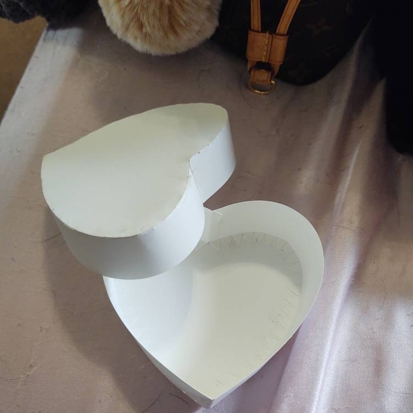 Heart Box Template, Box With Lid Template, Favor Box, Gift Box Template ...