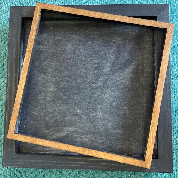 Ceramic Tile Wood Frame: Custom 8-inch X 8-inch Real Wood Frame for ...