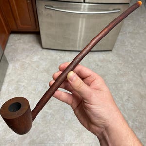 Long Stem Wizard Pipe Churchwarden Tobacco Smoking Gandalf Handmade ...