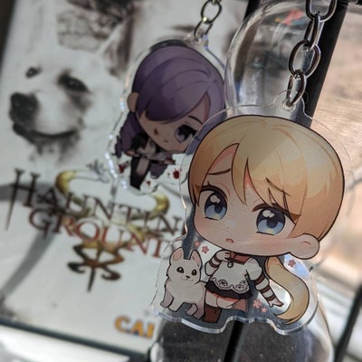 2.5 Acrylic Keychain Metal Gear Solid Meryl Silverburgh and Sniperwolf ...