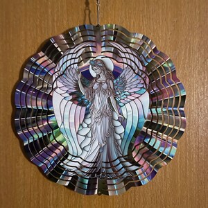 Angel Wind Spinner Sublimation Designs Stained Glass Angel - Etsy
