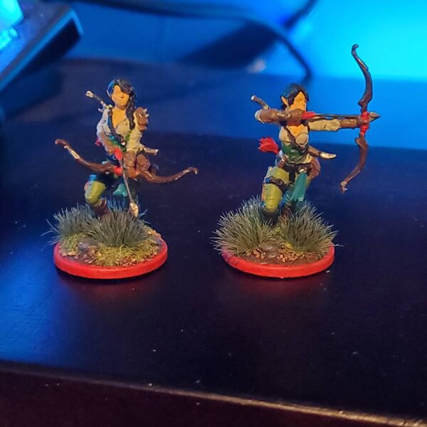 Elf Ranger Lila 3D Printed Tabletop RPG Mini UNPAINTED - Etsy