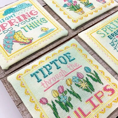 Spring Signs Cross Stitch Pattern Instant Download by Tiny Modernist - Etsy