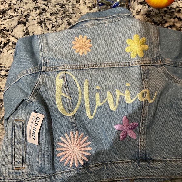 Name Jacket, Embroidered Denim Jacket, Custom Denim Jacket ...