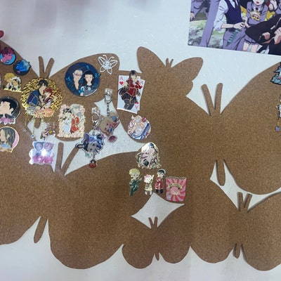 28 X 18 Butterfly Bulletin Board, Butterfly Cork Board, Butterfly Pin ...