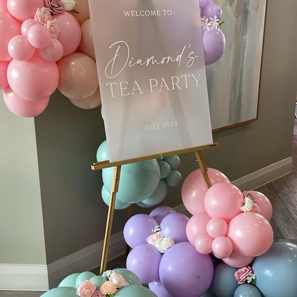 Acrylic Birthday Sign, Hanging Modern Birthday Sign, Modern Birthday ...