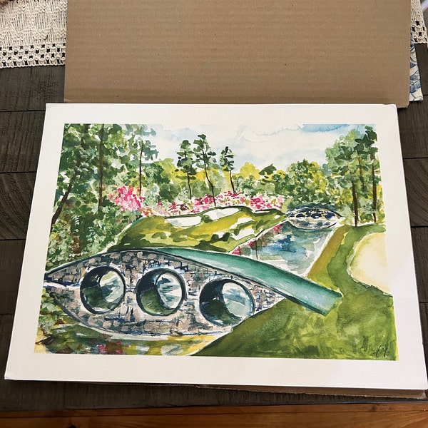 LARGE Amen Corner Art Print, the Masters Tournament, 28x20 and 48x36 ...