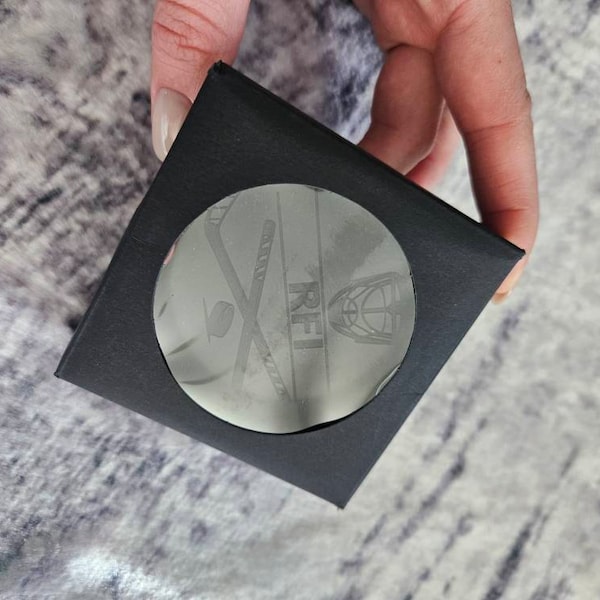 Hockey Pucks - Personalized Coach Puck - Custom Engraved Hockey Puck ...