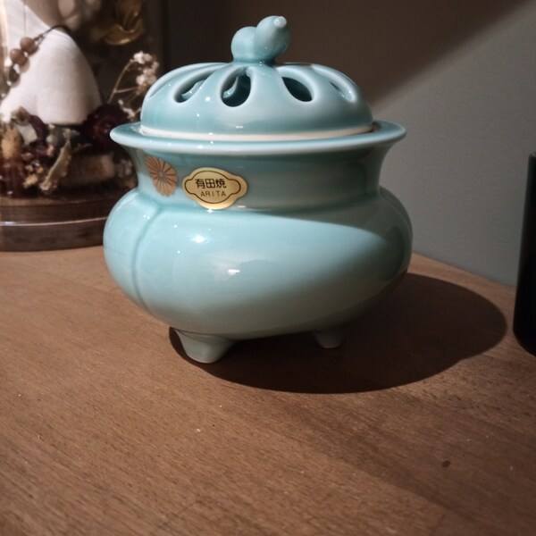 Bronze Vase & Lacquerer Wood Stand Japanese Takaoka Doki Artistic Cast ...