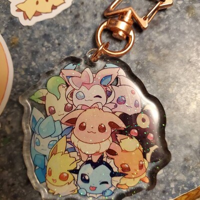 Eevee Evolution Charms 2 Inch Clear Acrylic - Etsy