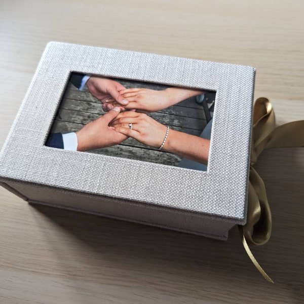 Personalized USB and DVD Box With Magnetic Closure Dvd/usb Packaging ...