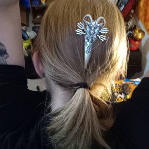 The Lilith Hair Dagger, Witch Hair Stick, Witch Hair Sword, With Athame ...