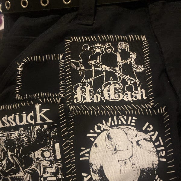 Leftover Crack Patch DIY Anarcho Crust Punk Citizen Fish Star Hipsters ...