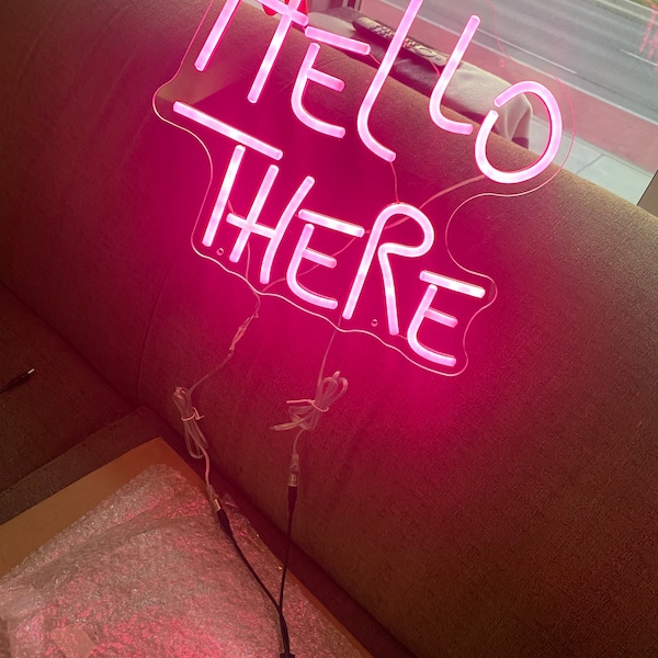 Hello There, Hell Here Neon Sign, Halloween Decor Lights, Horror Decor ...