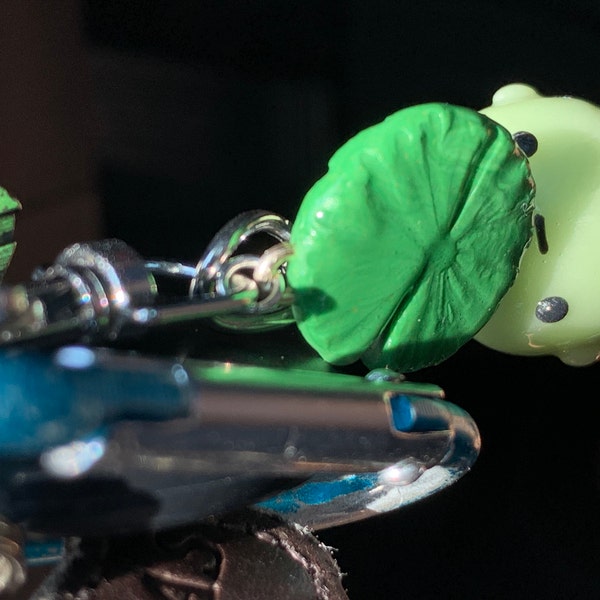 Awkward Jelly Frog Keychain (with Teeny Bum!) || Handmade Polymer Clay ...