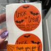 Trick or Treat Bag Stickers Halloween Labels Custom Halloween Stickers ...