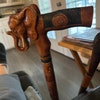 Wooden Cane With Dog German Shepherd Dog Carved Handle and Clean Shaft ...