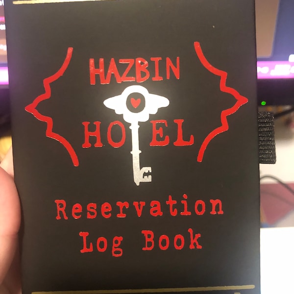 Hazbin Hotel Notebook: Handmade Vinyl Cover Journal - Etsy