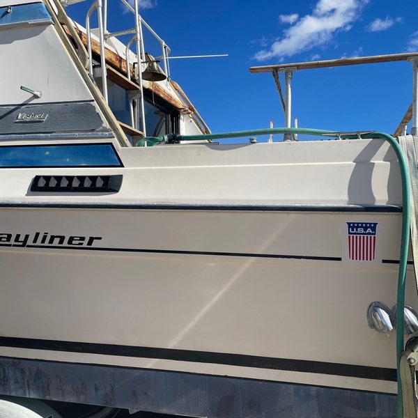 Sea Ray Vintage Boat Model Number Decals Black and Gold Choose Your ...