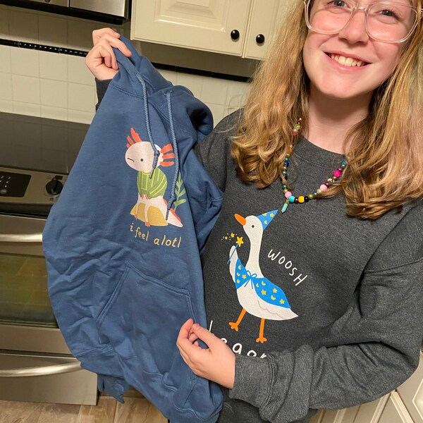 Goose Wizard Begone Spell Unisex Sweatshirt - Etsy