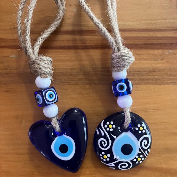 Evil Eye Wall Hanging, Gold Evil Eye Wall Decor, House Protection ...