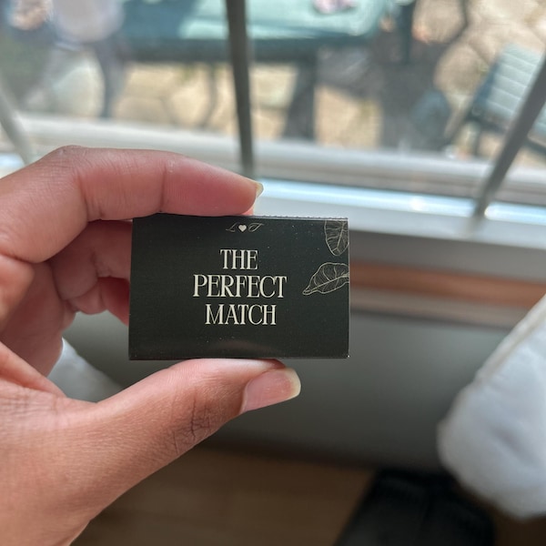 Custom Wedding Matchbooks the Perfect Match Wedding Favor Personalized ...
