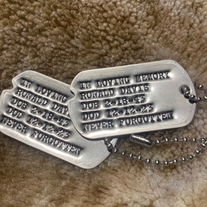 WW2 Notched Dog Tags Authentic Stainless - Etsy