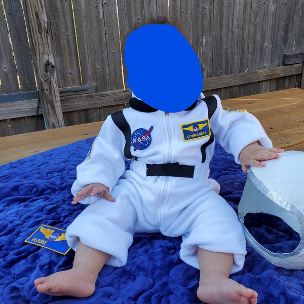 Astronaut Costume Custom Name Embroidered Patch Astronaut Cosplay Iron ...