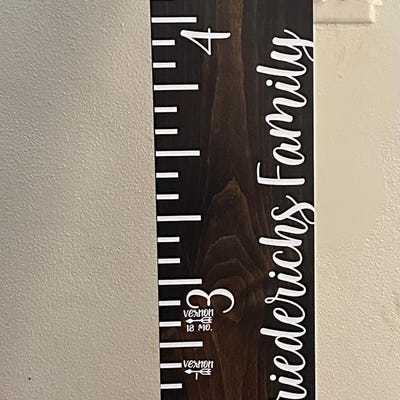 Height Marker for Growth Chart Ruler, Vinyl Arrow Decal With Years ...