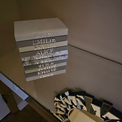 Modern Book Stack Book Set Coffee Table Books Coffee Table Decor Modern ...