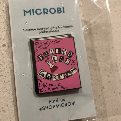 Lab Experiments Book Enamel Pin / Burn Book / Science Pin / Science ...