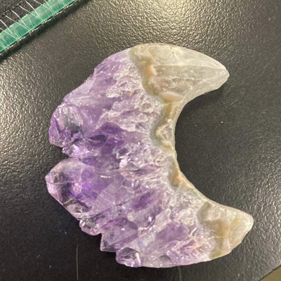 Amethyst Moon Crescent Moon Slices - Etsy