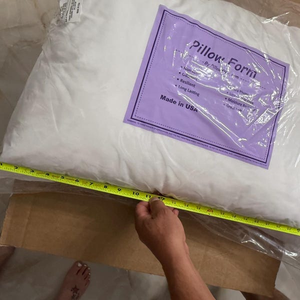 8x20 Bolster Pillow Form Insert for Craft / Throw Pillow Shams - Etsy