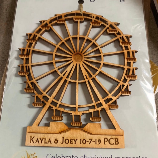 Personalized Ferris Wheel Ornament - Ferris Wheel Ornaments - Ferris ...
