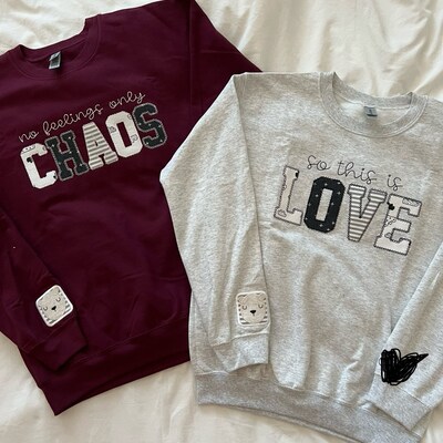 Mama Embroidered Baby Outfit Keepsake Applique Sweatshirt Simple Mama ...