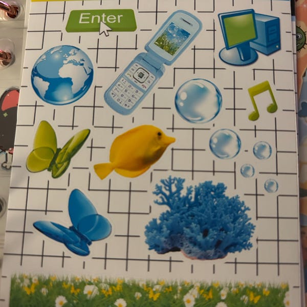 Anime Girl | Cybercore | Retro Anime Aesthetic | Holographic Stickers ...