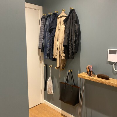 Solid Brass Hook Heavy-duty Wall Hooks Brass Home Decor Brass Robe Hook ...