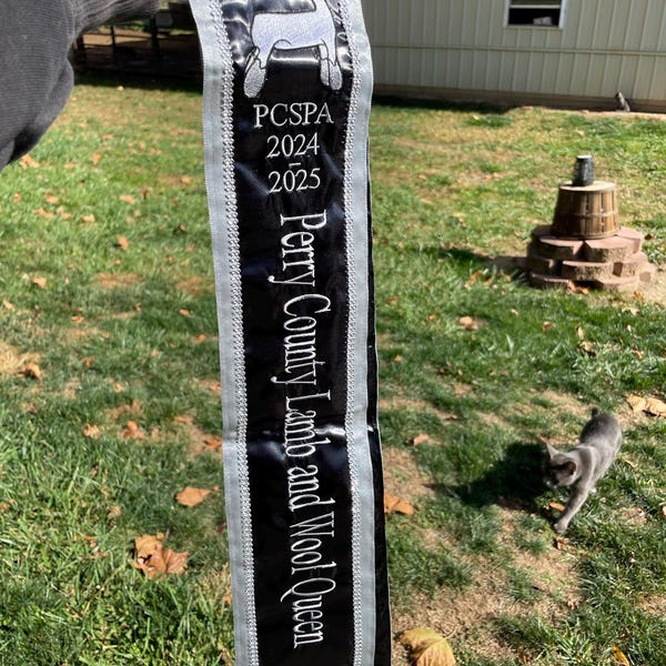 Custom Lace Sash Personalized Sash Customize Sash Embroidery Border ...